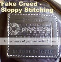 an example of a fake creed | PurseForum