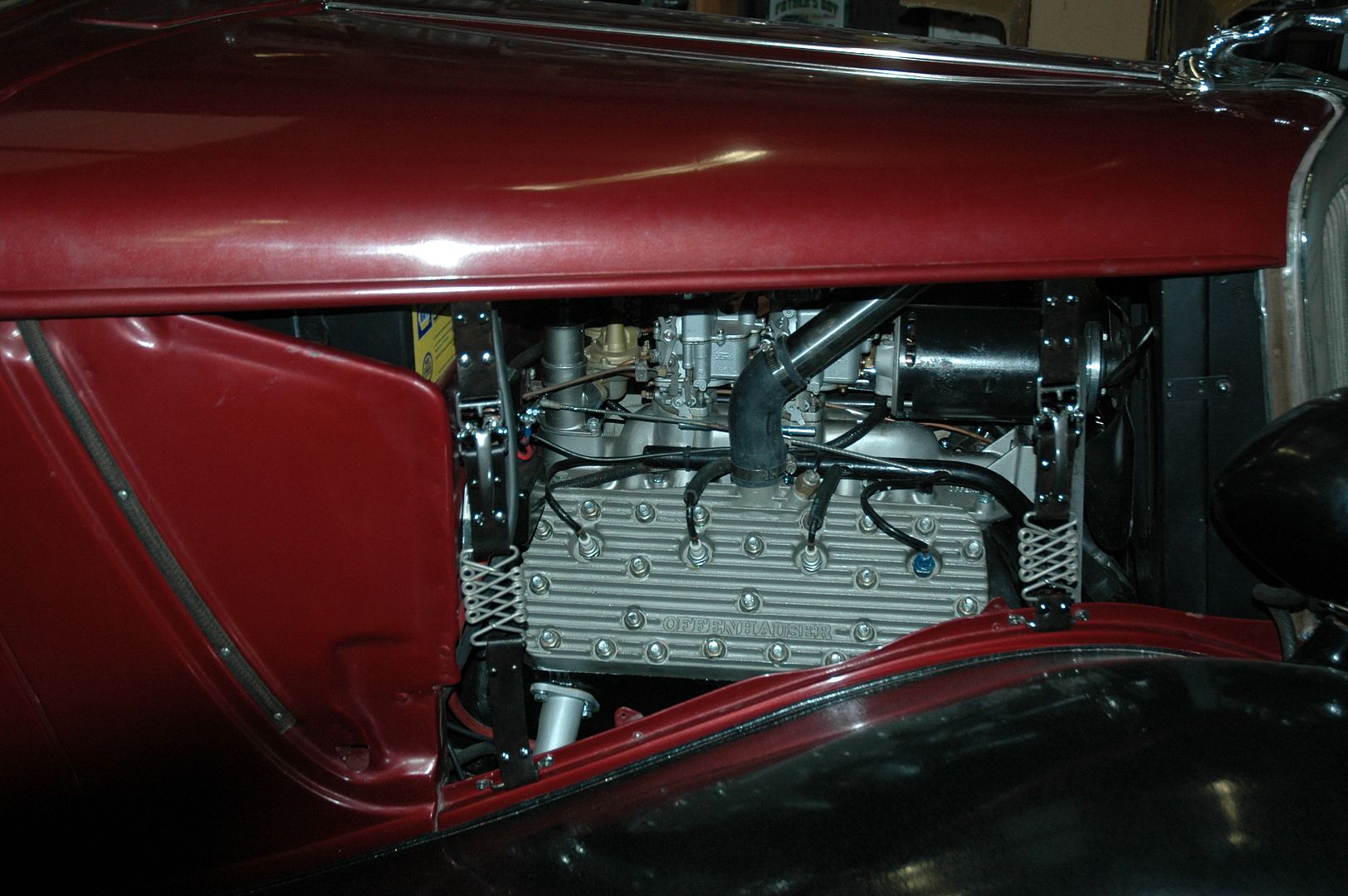 Leather strap hood hold down | The H.A.M.B.