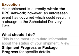 UPS Exception Just Posted?!?! | Apple iPad Forum